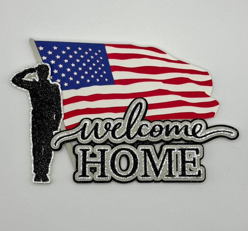 Welcome Home Cake Topper | Military Cake Decoration | Army | Marines ...