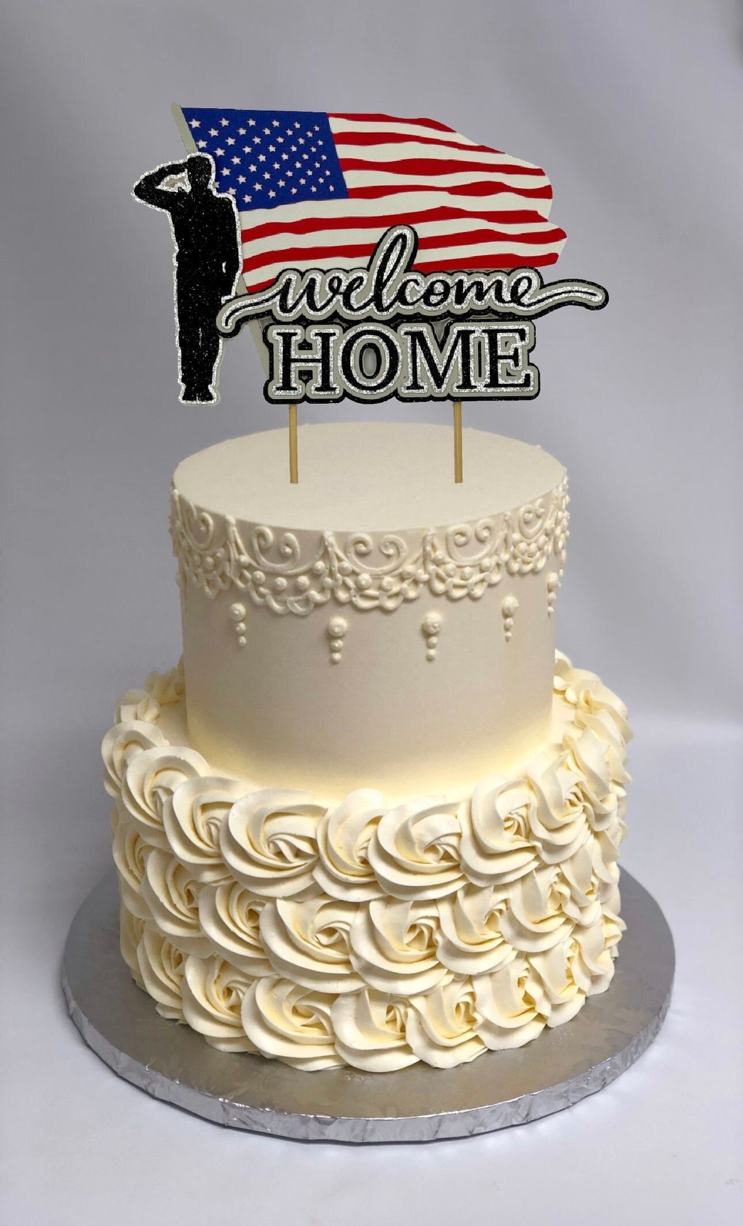 Welcome Home Cake Topper | Military Cake Decoration | Army | Marines ...