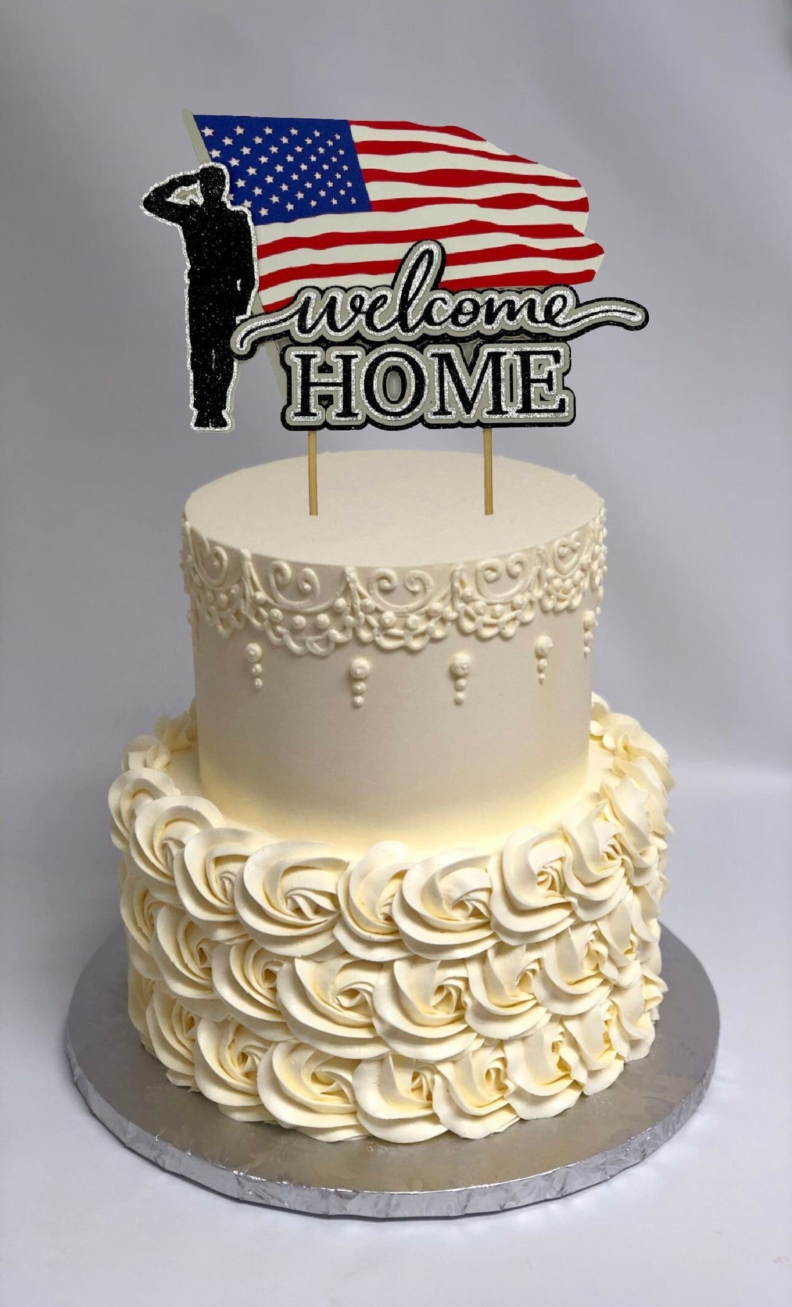 Welcome Home Cake Topper | Military Cake Decoration | Army | Marines ...