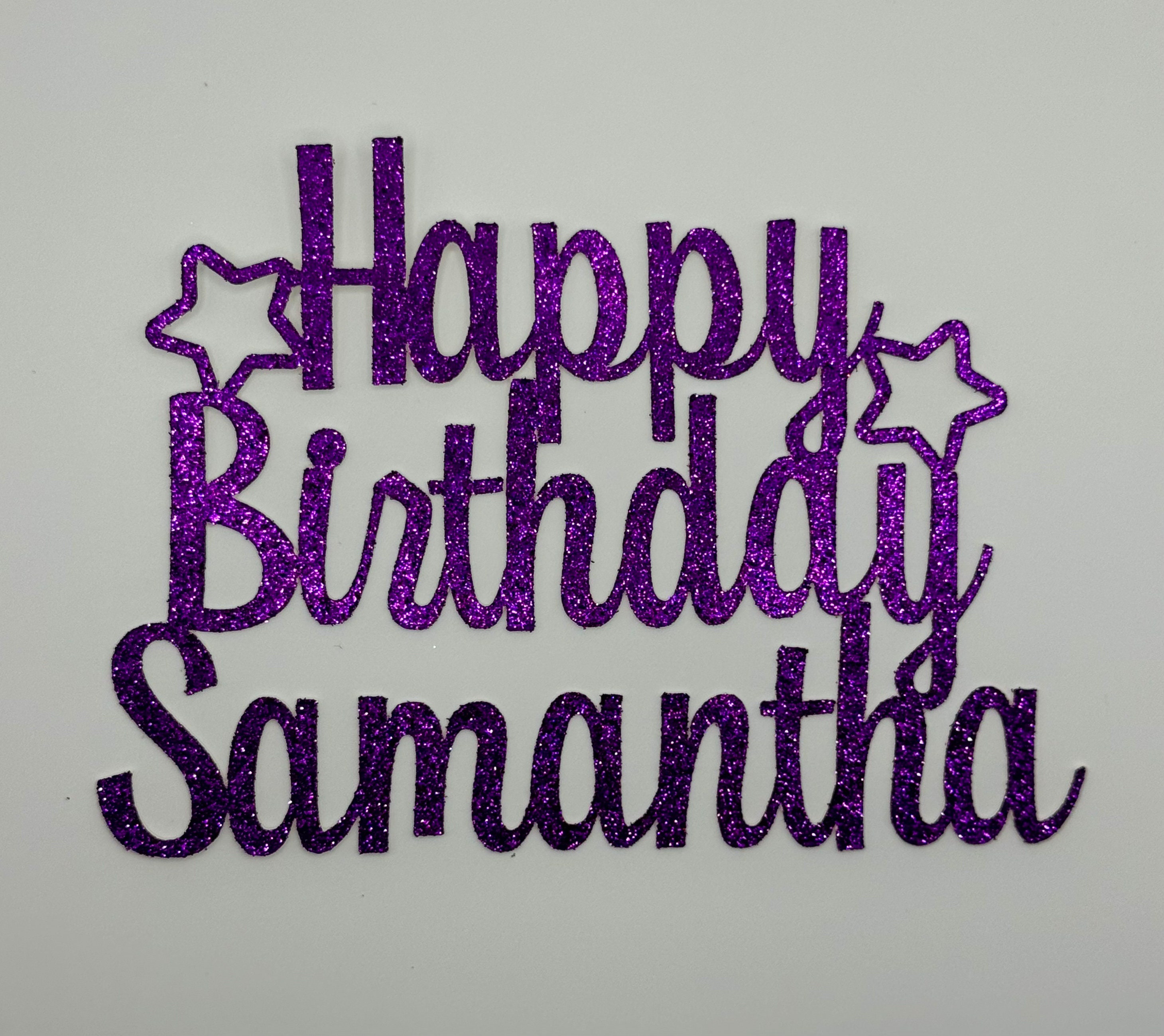 Personalized Happy Birthday Cake Topper Custom Cake Decoration With Any ...