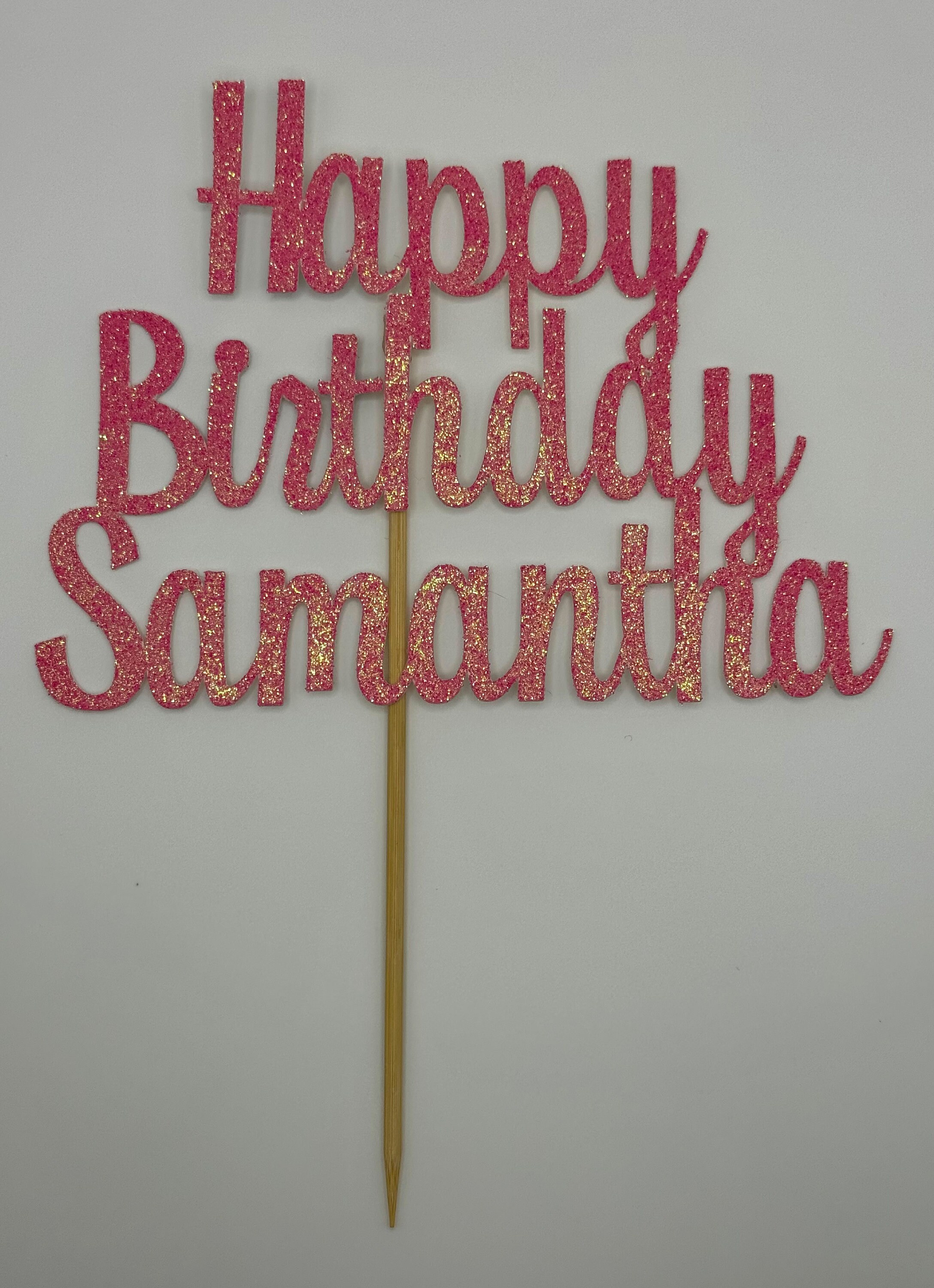 Personalized Happy Birthday Cake Topper Custom Cake Decoration With Any ...