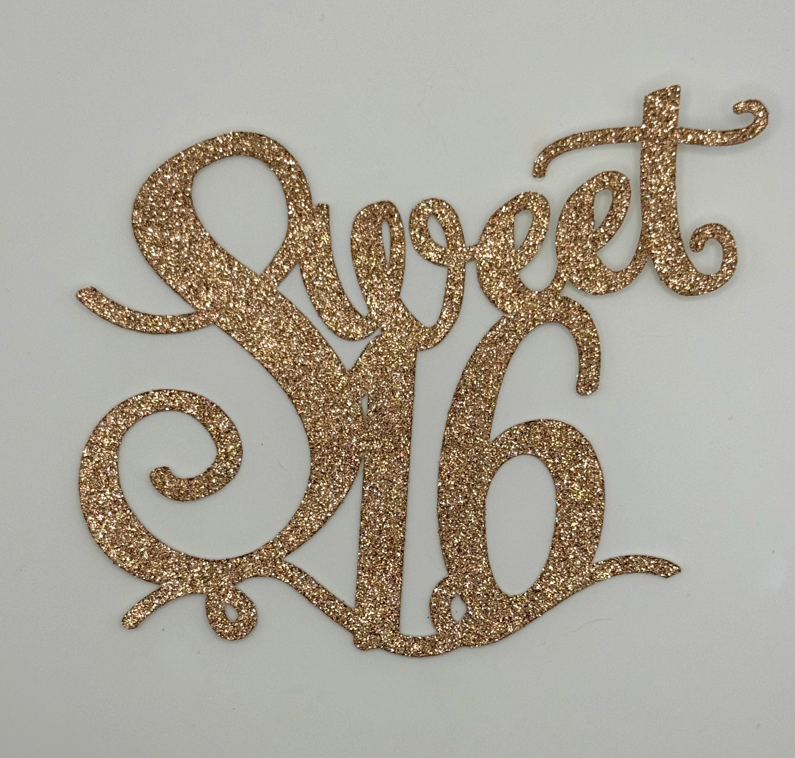 Sweet 16 Cake Topper | Sweet Sixteen Cake Decoration | 16th Birthday ...