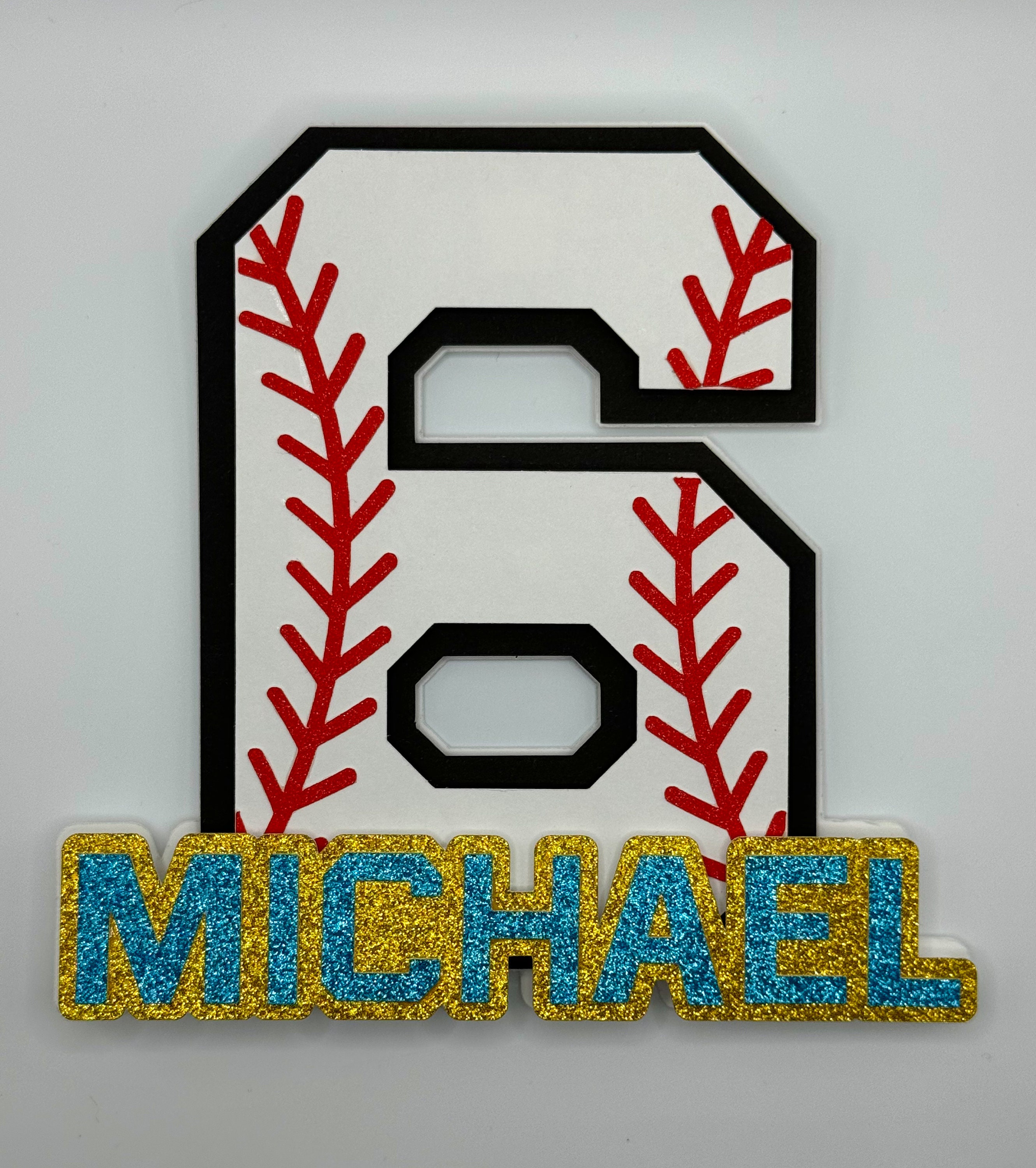 Personalized Cake Topper | Custom Number Cake Decoration With Any Name ...