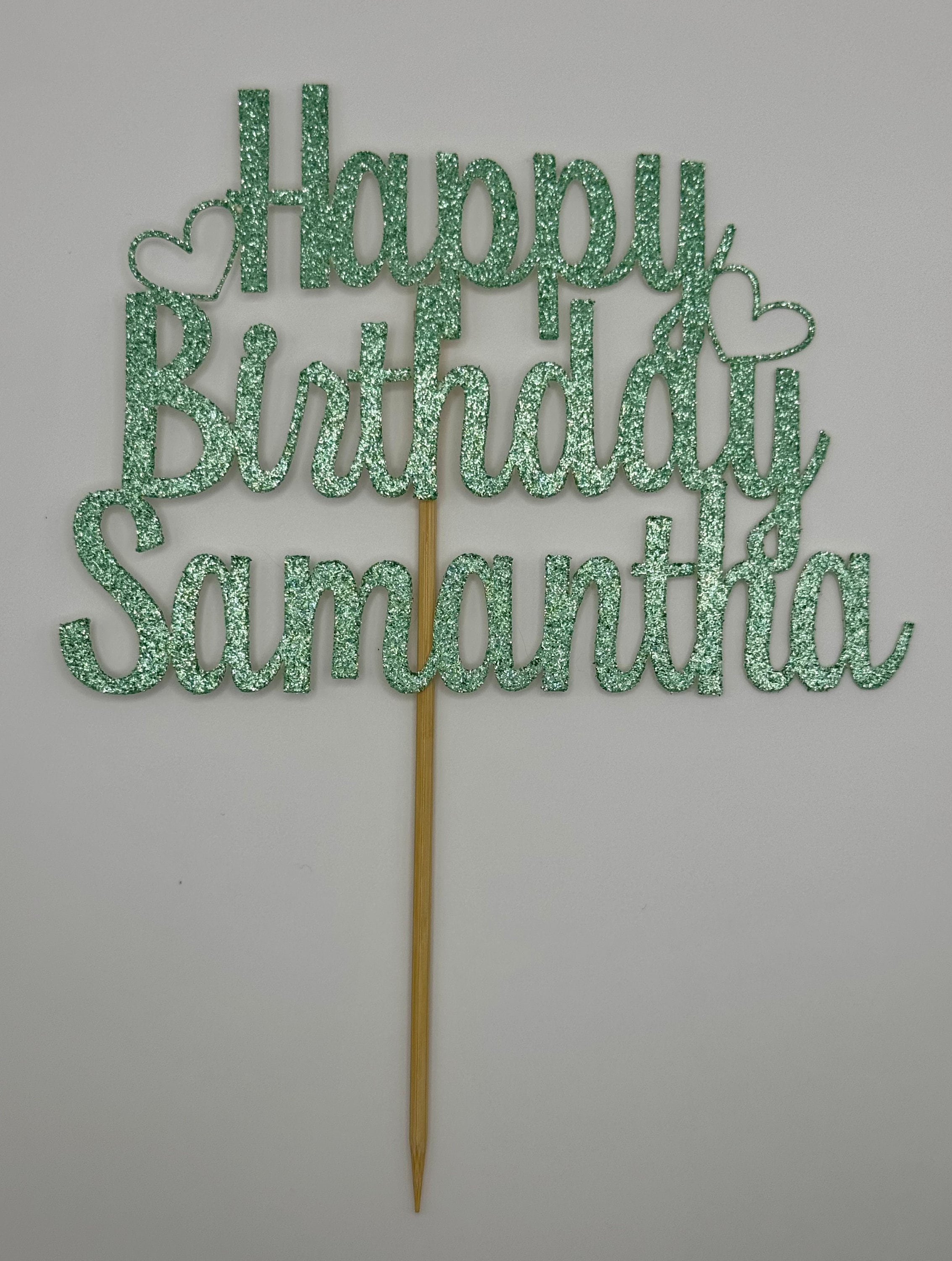 Personalized Happy Birthday Cake Topper Custom Cake Decoration With Any ...