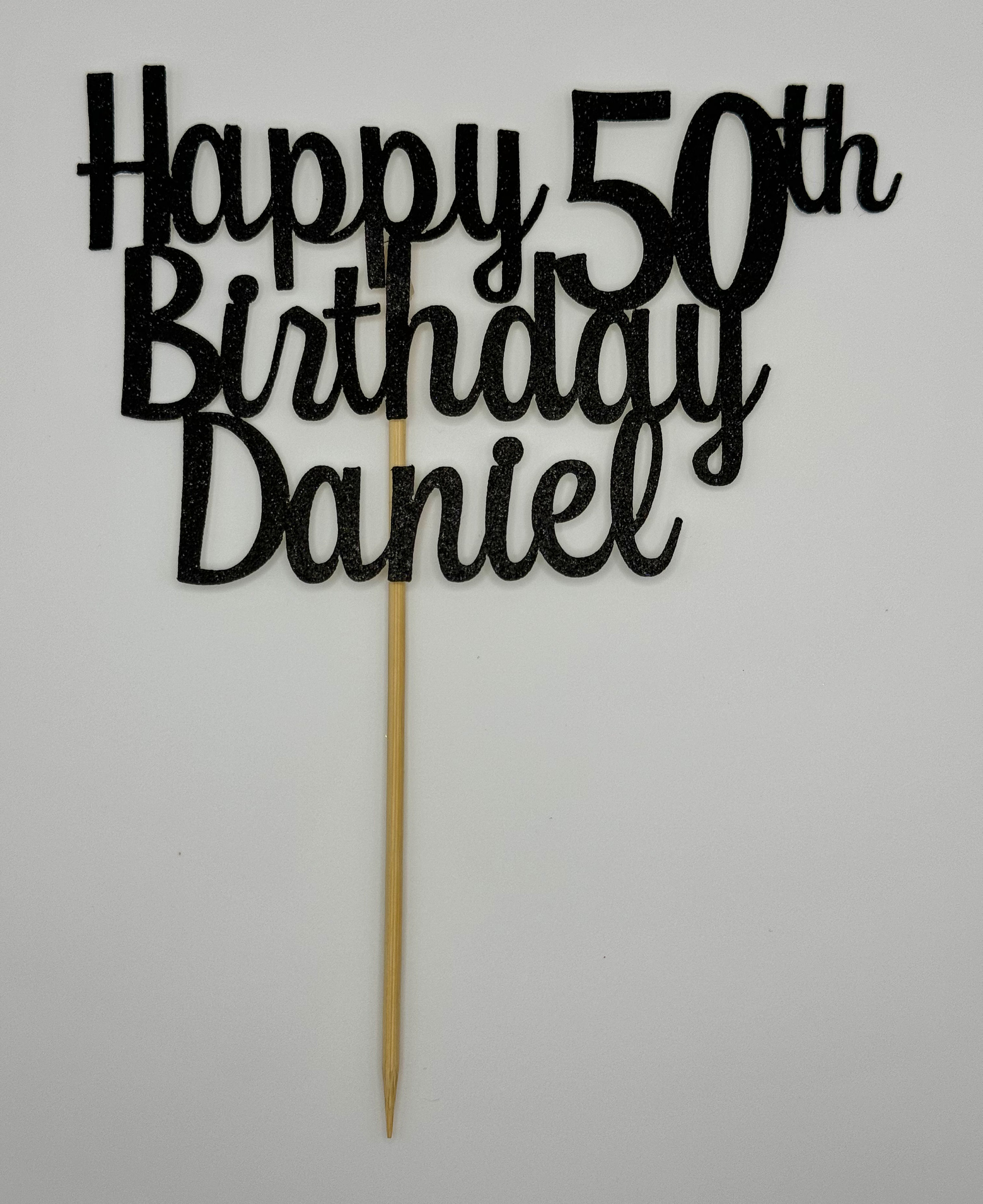 Personalized Happy Birthday Cake Topper Custom Cake Decoration With Any ...