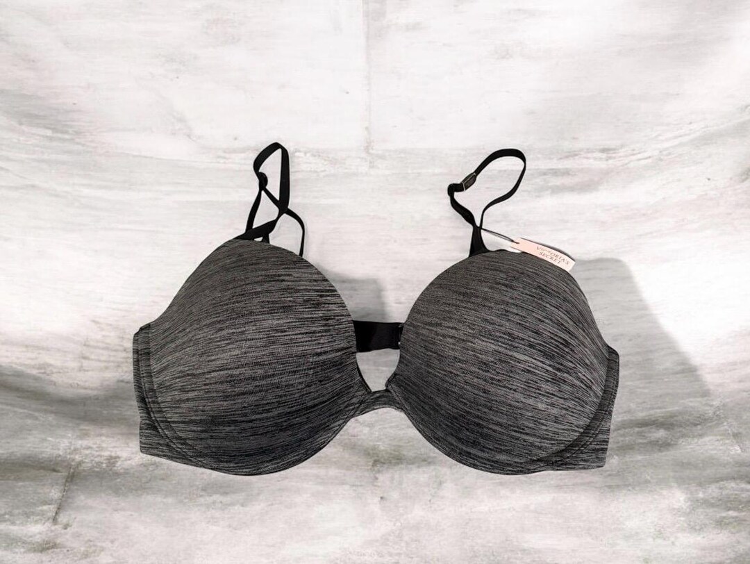 Women’s Victoria Secret Perfect Shape Bra Size 36D Black Print - Etsy