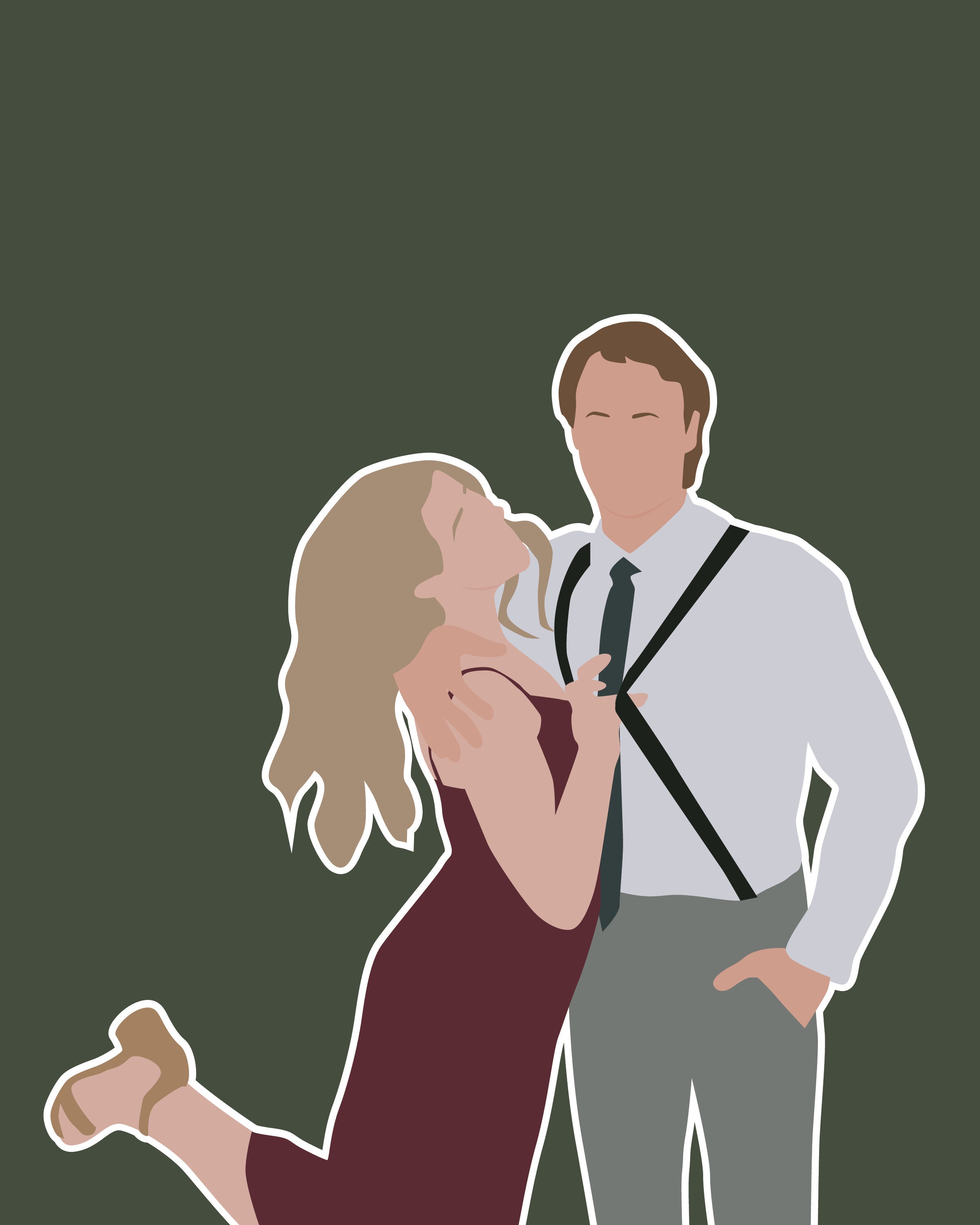 Custom Digital Portrait Illustration Custom Wording Colour - Etsy