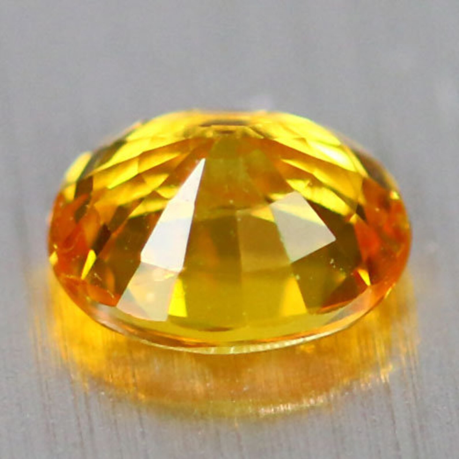 0.62 CT Dazzling Gem UNHEATED GEM Yellow Sapphire 100% Natural Gem ...