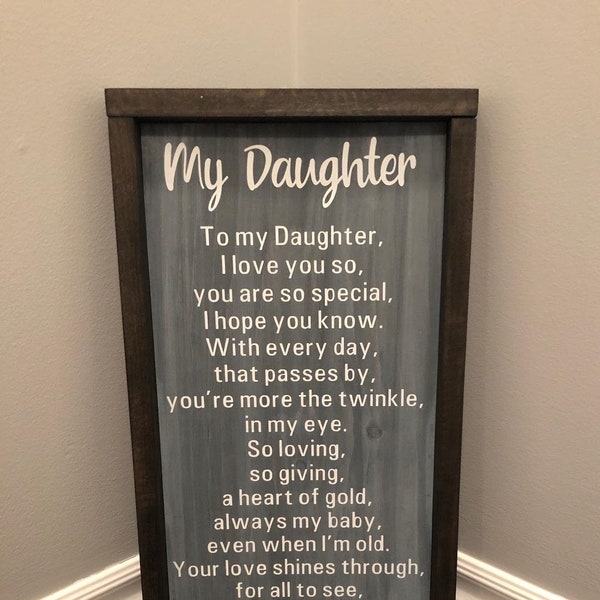 Daughter Signs - Etsy