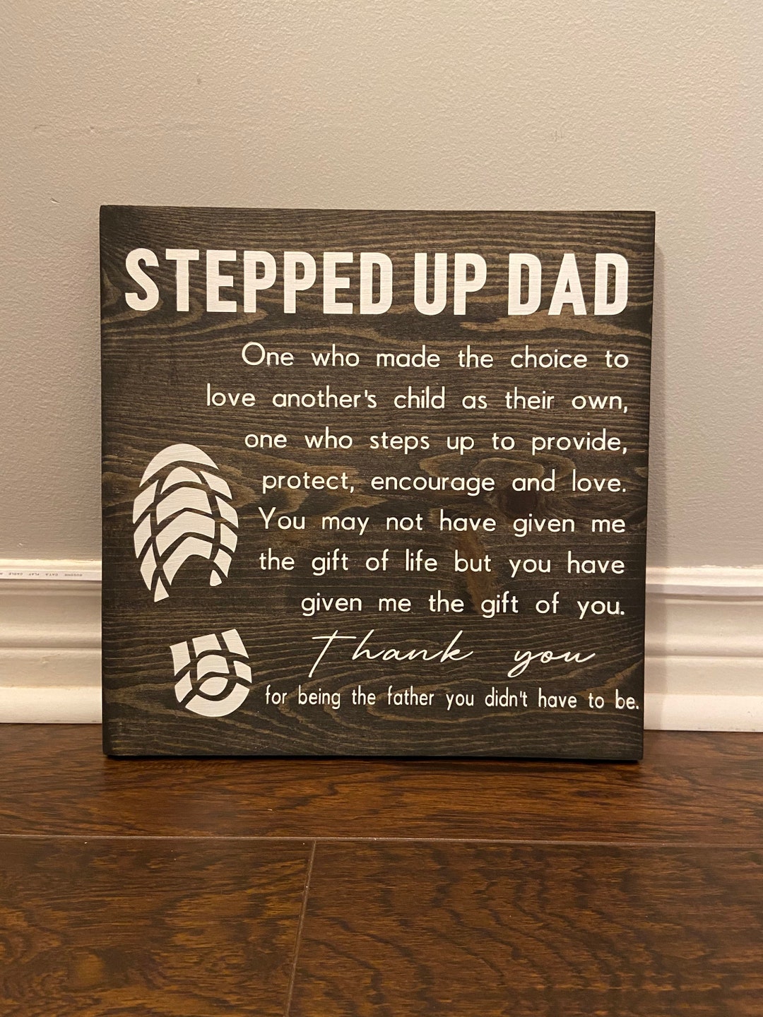 Stepped up Dad Step Dad Gift Mens Gift Fathers Day Gift Dad Gift Step ...