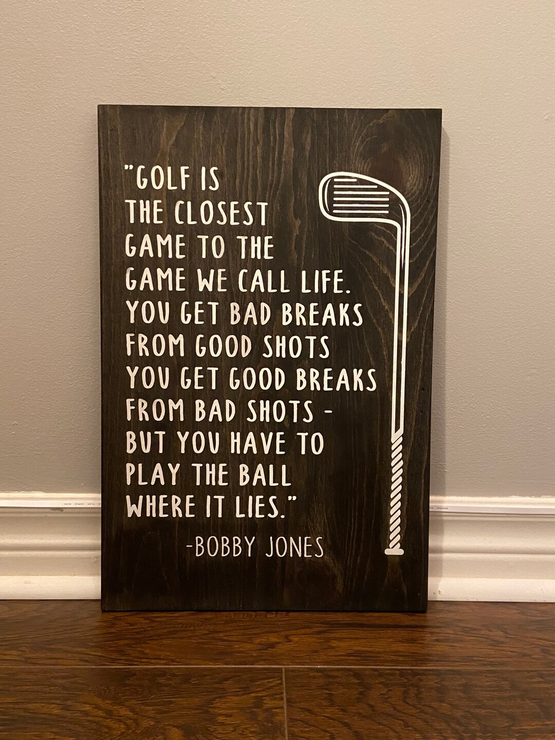 Golf Quote, Golf Gift, Men’s Gift, Golf, Ladies Gift, Motivational ...