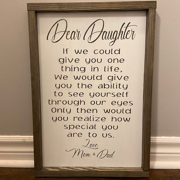 Daughter Sign - Etsy