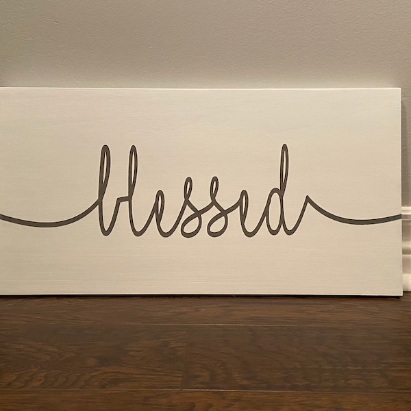 Blessed Sign - Etsy