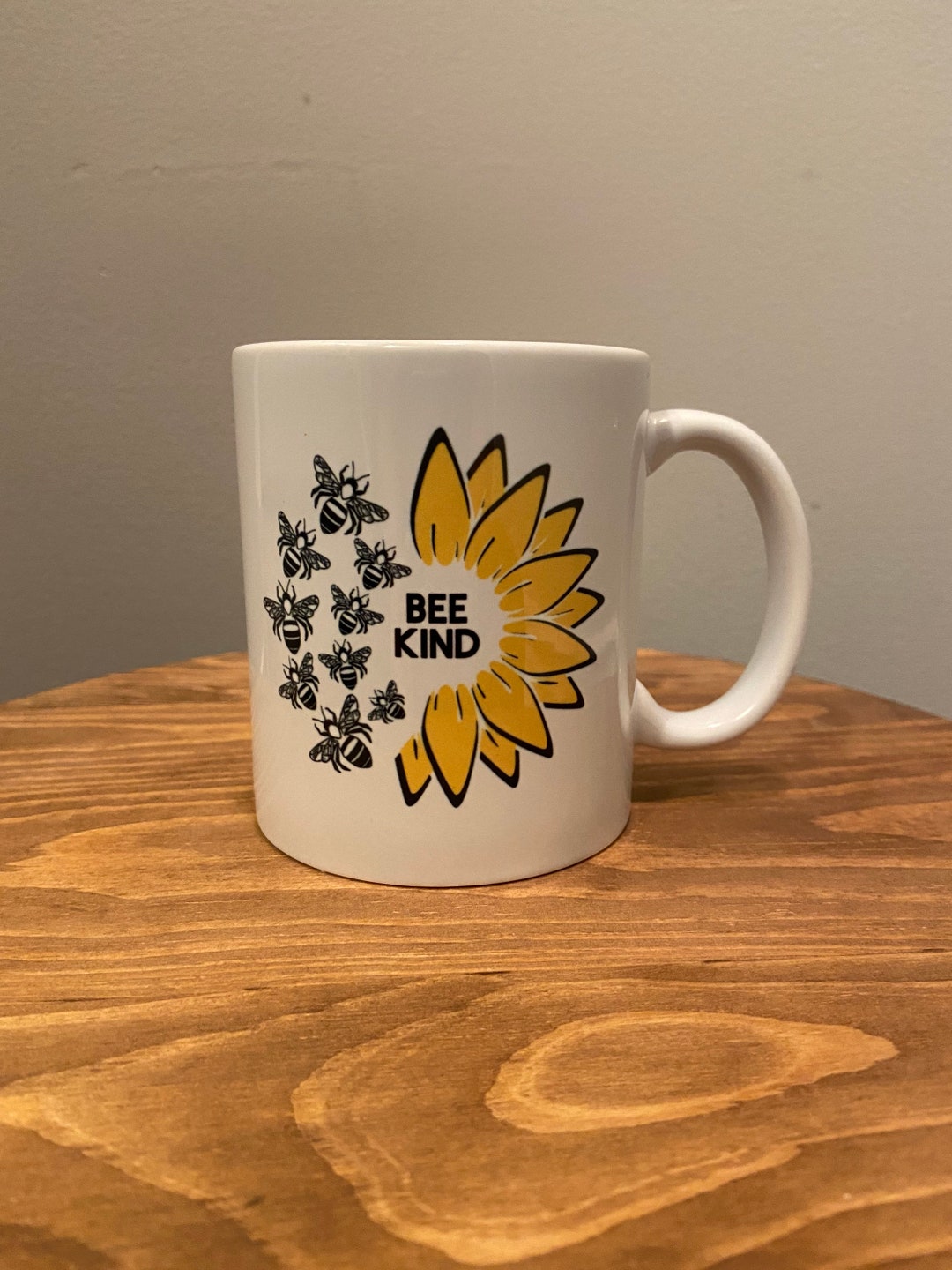 Bee Kind Mug, Coffee Mug, Tea Mug, Bee Theme, Friend Gift, Cute Mug, Be ...
