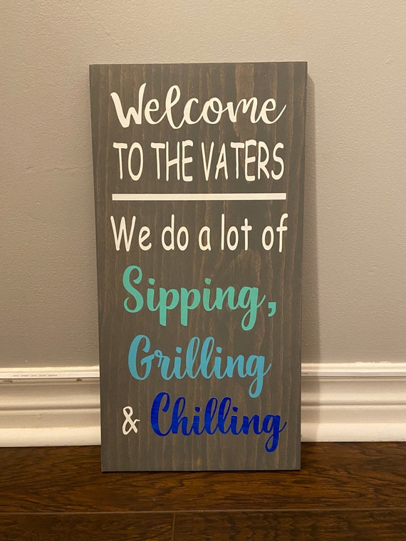 Personalized Sign Welcome Sign BBQ Sign Bar Sign Patio | Etsy