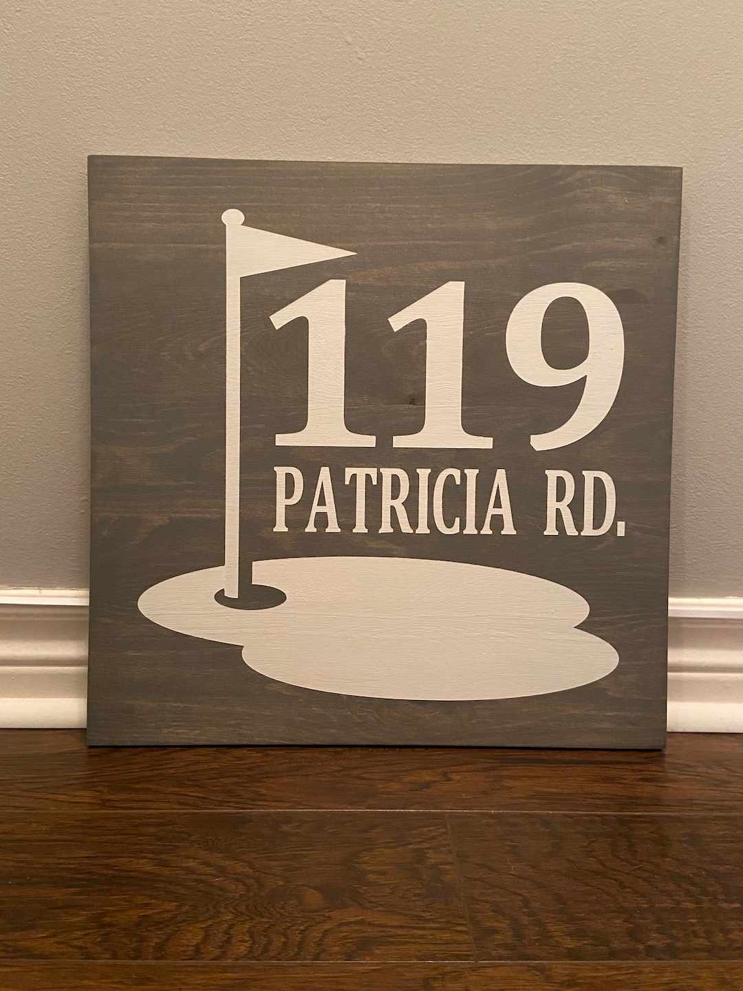 Golf Sign, Address Sign, House Number, Curb Appeal, Gold Gift, Men’s ...