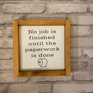 Bathroom Decor, Paperwork Sign,toilet Paper, Farmhouse Decor, Funny ...