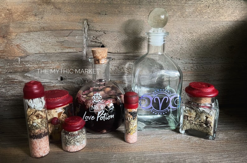 Potion Bottles Glass Containers Apothecary Bottles Glass - Etsy