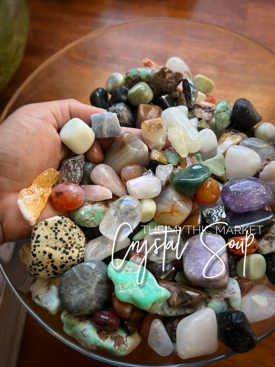 Crystal Confetti Scoop, Crystal Soup, Assorted Tumble Gemstones ...