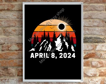 Vermont Solar Eclipse, Eclipse Poster, Total Eclipse 2024, Vermont ...