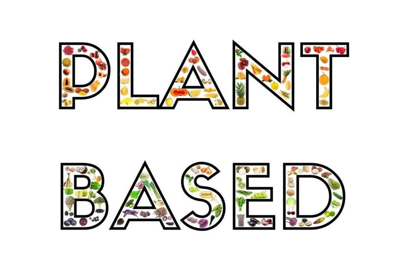 Plant Based Poster Plant Based Gifts Vegan Prints Vegan | Etsy