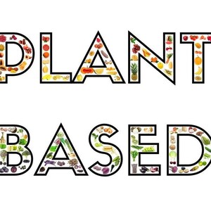 Plant Based Poster Plant Based Gifts Vegan Prints Vegan | Etsy