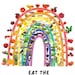 Fruits Poster: Eat the Rainbow, Printable Fruit Art, Vegetable Art ...