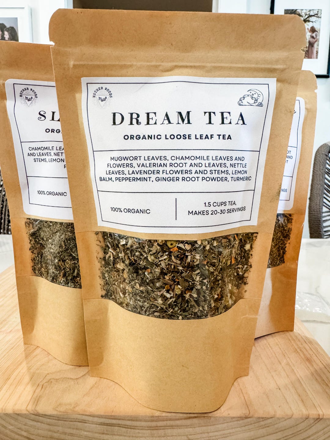 Organic Dream Tea: Mugwort Valerian Herbal Blend (20-30 Servings) - Etsy