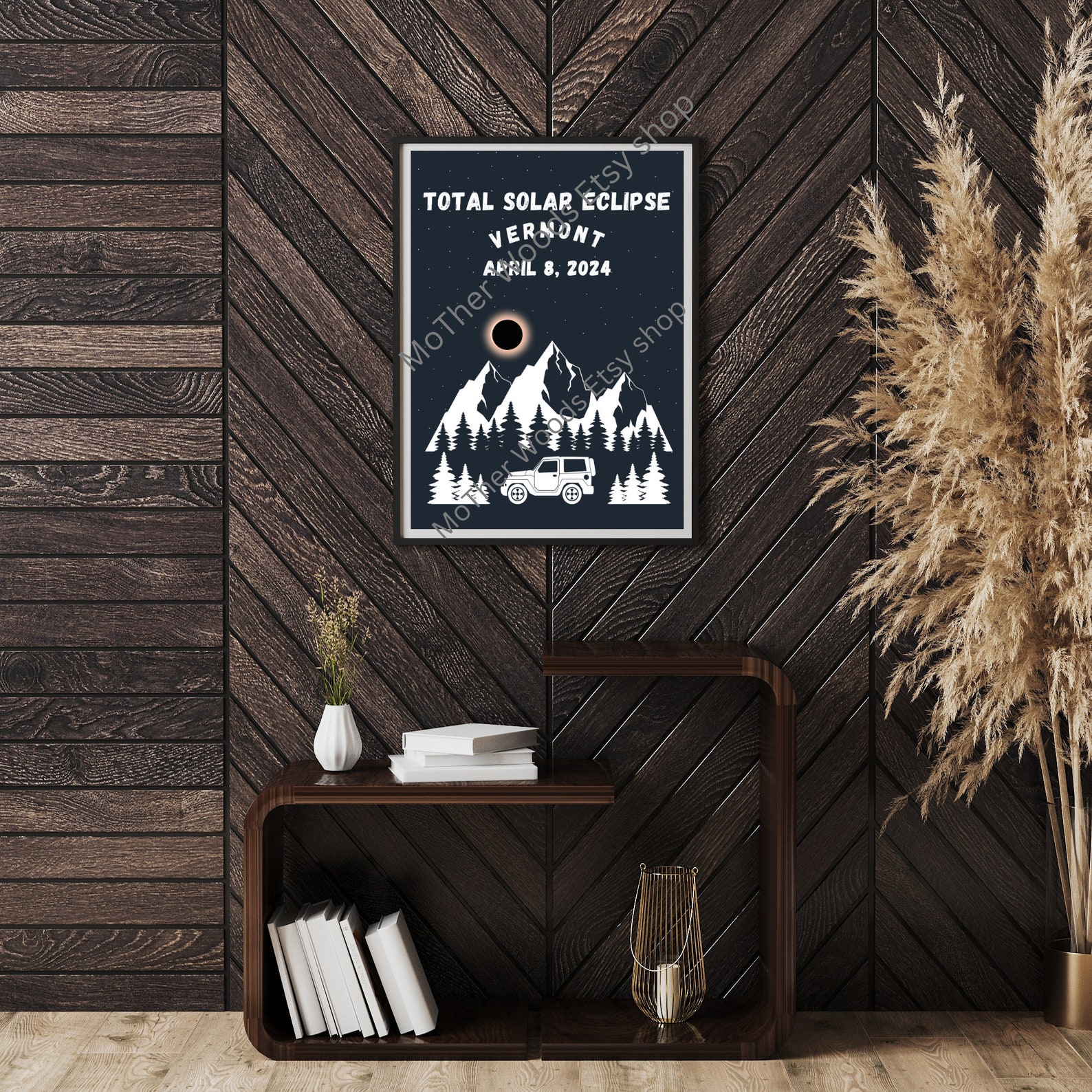 Vermont Solar Eclipse, Eclipse Poster, Total Eclipse 2024, Vermont ...