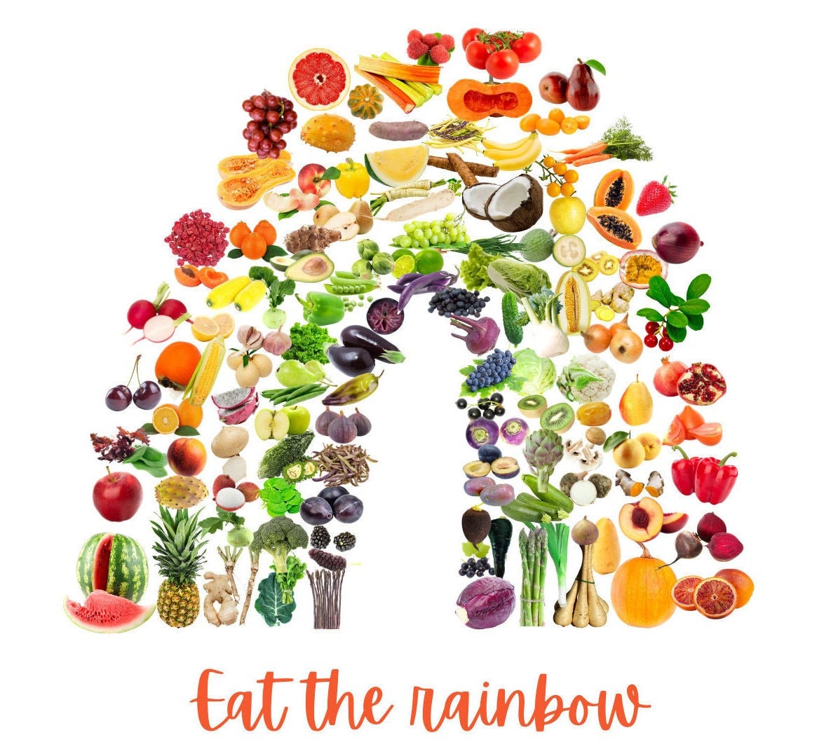 Eat the Rainbow Art Print Kitchen Decor Digital Downloadable | Etsy