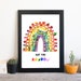 Fruits Poster: Eat the Rainbow, Printable Fruit Art, Vegetable Art ...