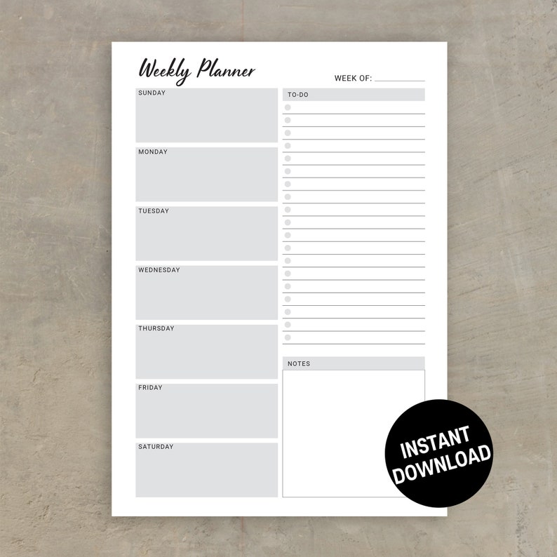 To Do List Printable, To-do's Planner Page, Productivity Planner, to Do ...