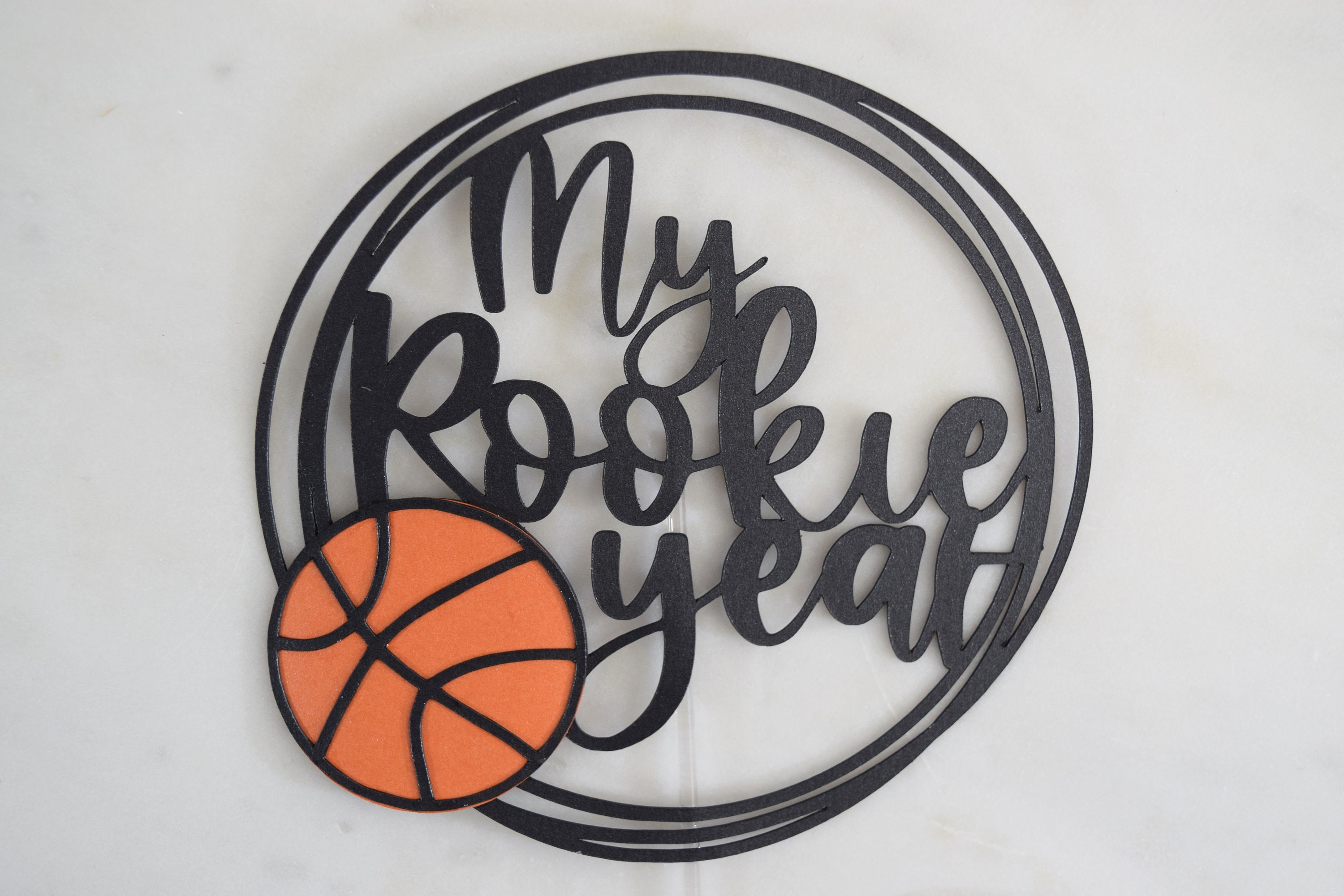 My Rookie Year Cake Topper Basketball 1st Birthday Cake - Etsy