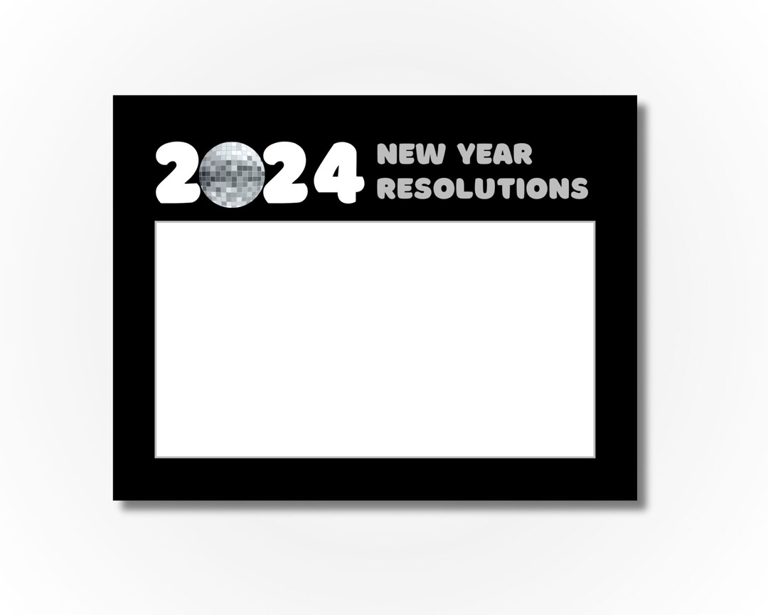 2024 New Year Resolution Note Cards New Years Eve Party - Etsy