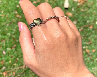 Two Tone 925 Ring - Etsy