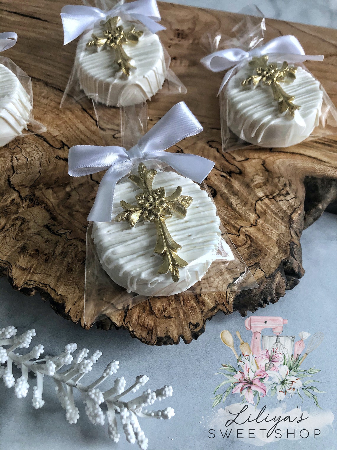 Baptism Chocolate Covered Oreos Communion Chocolate Covered Oreos - Etsy