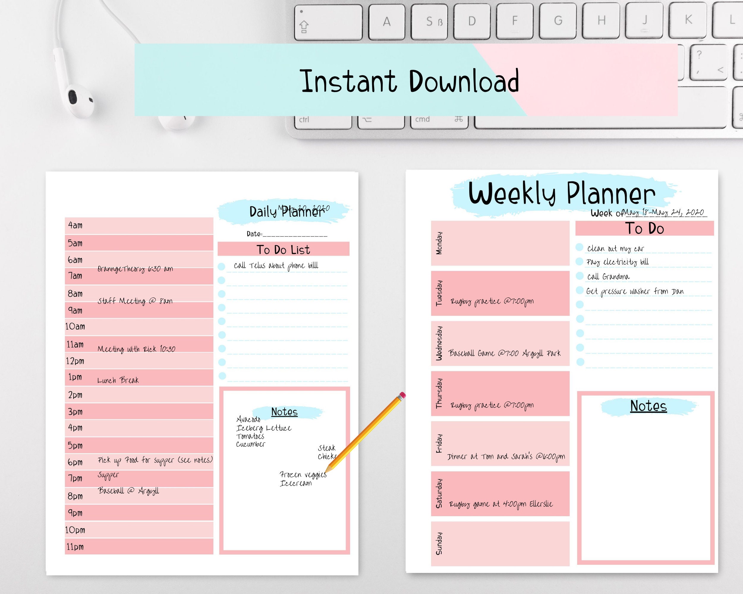 Printable Teacher Desk Planner L Instant Download L PDF - Etsy
