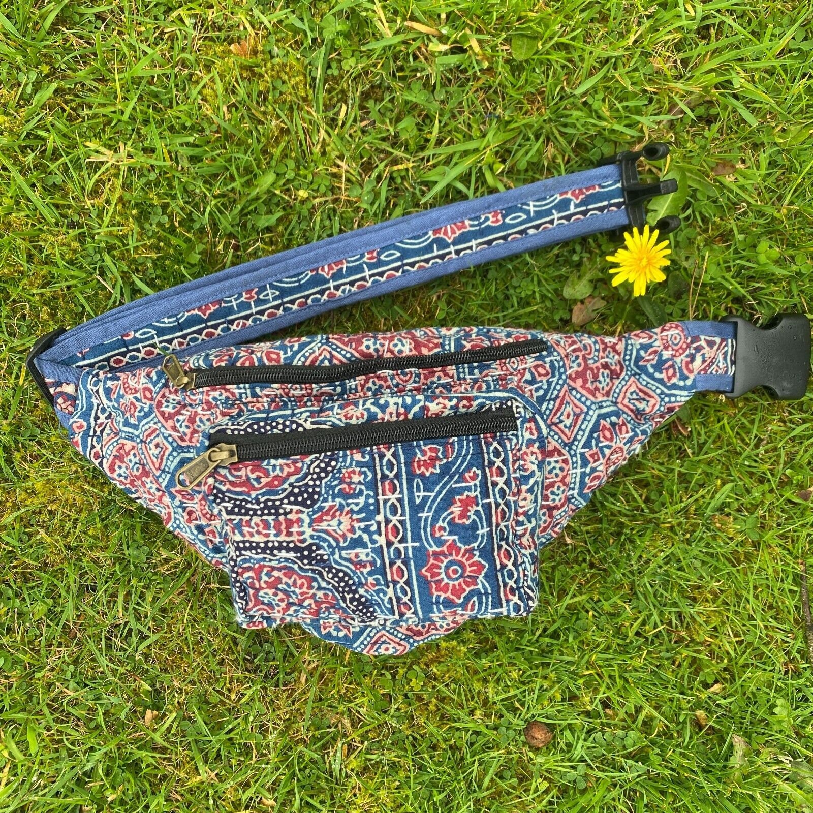 Indian Block Printed Bum Bag Ethnic Boho Hippy Festival - Etsy UK