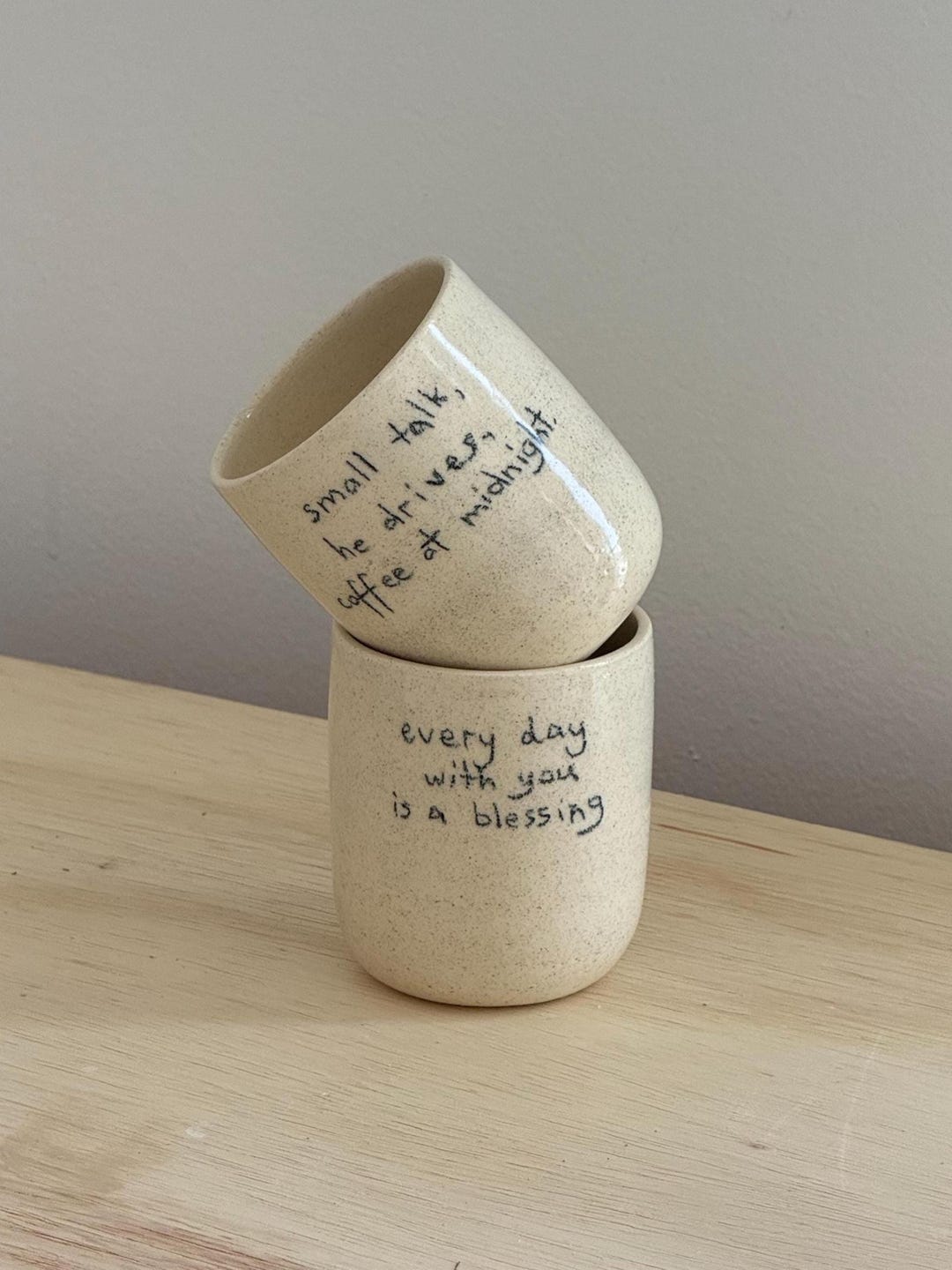 Custom Ceramic Coffee Mug: Personalized Pottery, Handmade to Order - Etsy