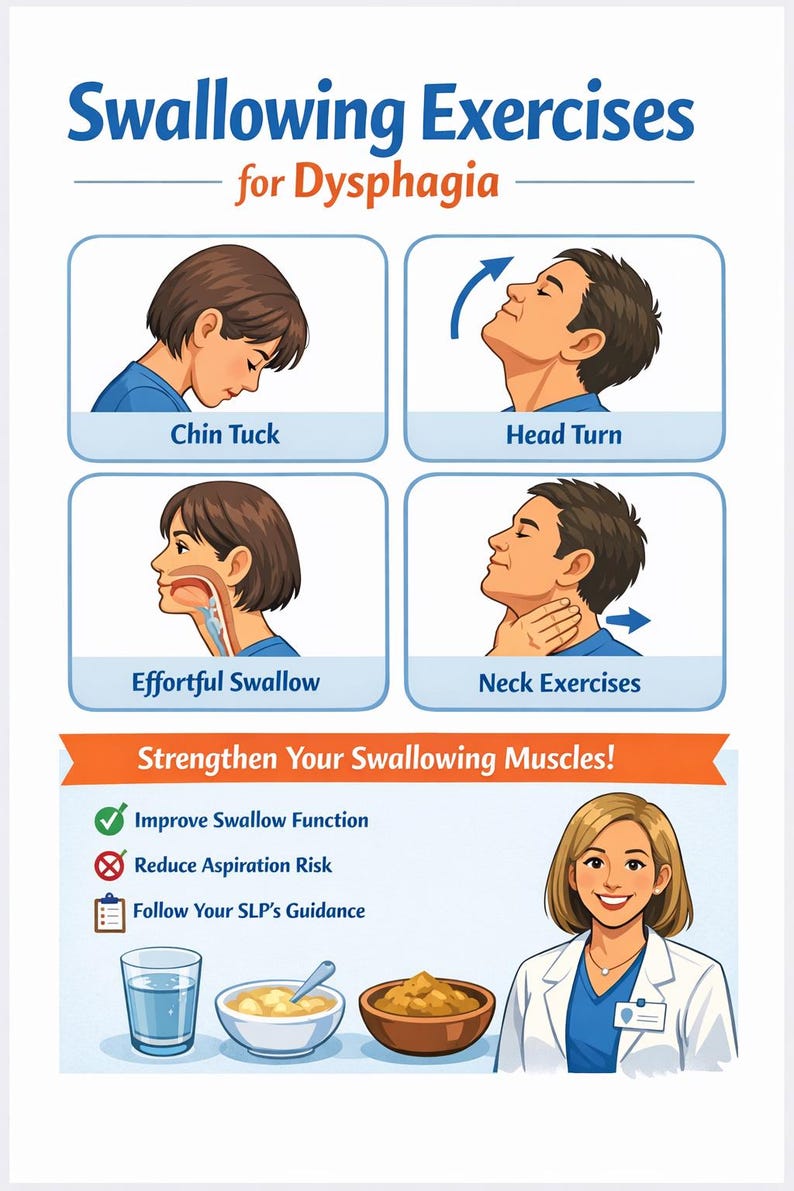 Dysphagia Education Handout - Etsy