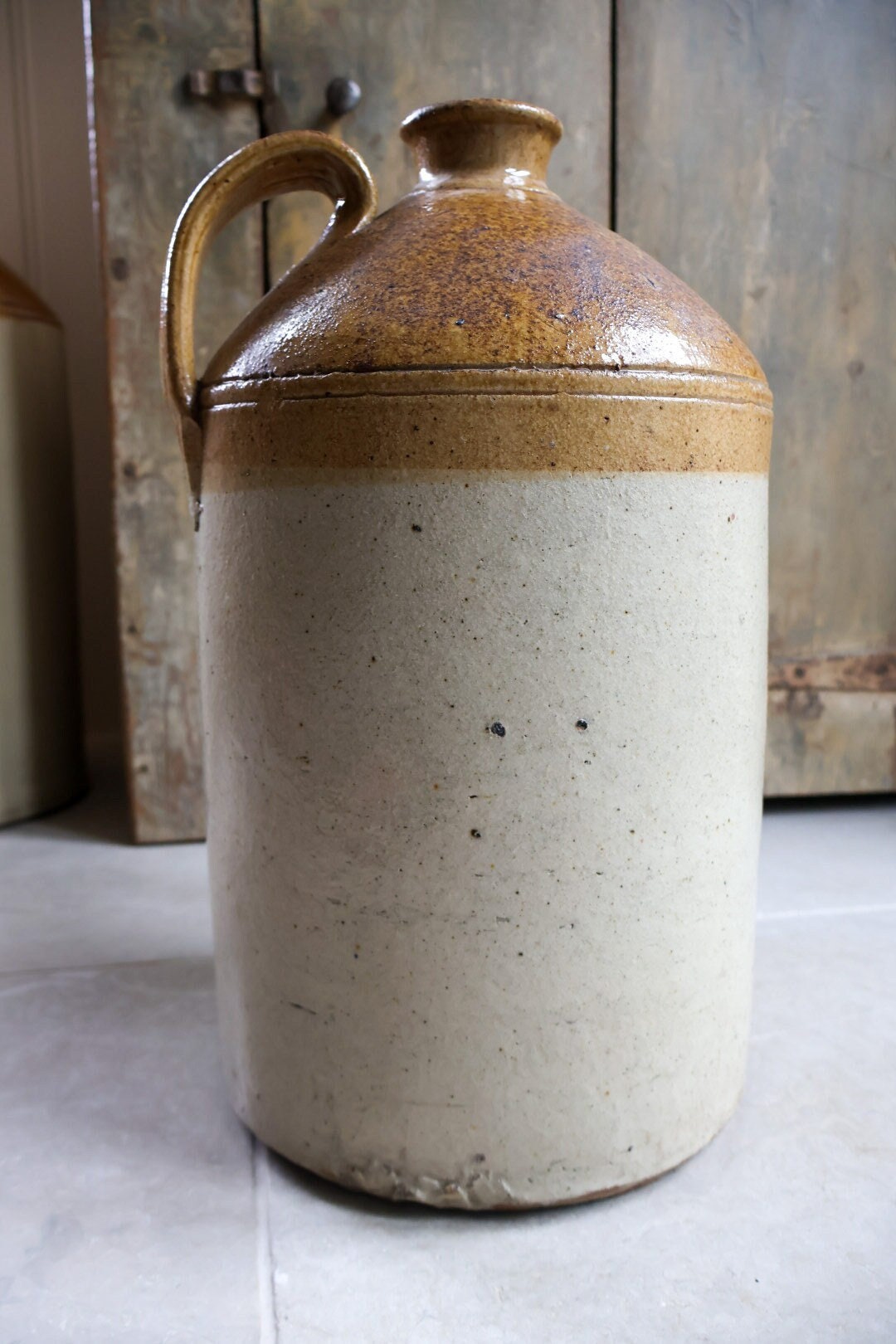 Antique Large 3 Gallon Stoneware Salt Glazed Flagon - Etsy UK