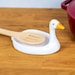 Goose Spoon Rest - White Duck Ceramic Kitchen Decor - Etsy