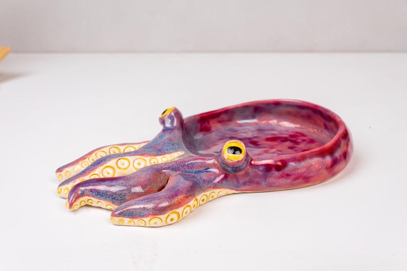 Octopus Spoon Rest, Kitchen Decor, Kitchen Gift, Ceramic Spoon Rest - Etsy