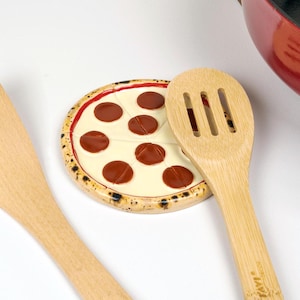 Pizza Spoon Rest – Handmade Ceramic Kitchen Decor - Etsy