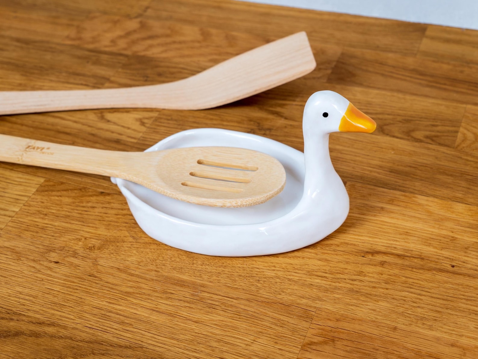 Goose Spoon Rest - White Duck Ceramic Kitchen Decor - Etsy