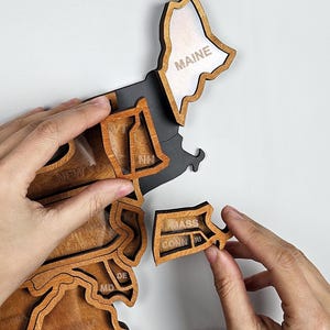 US Travel Map Shadow Box for Travel Memories, Display Stand - Etsy