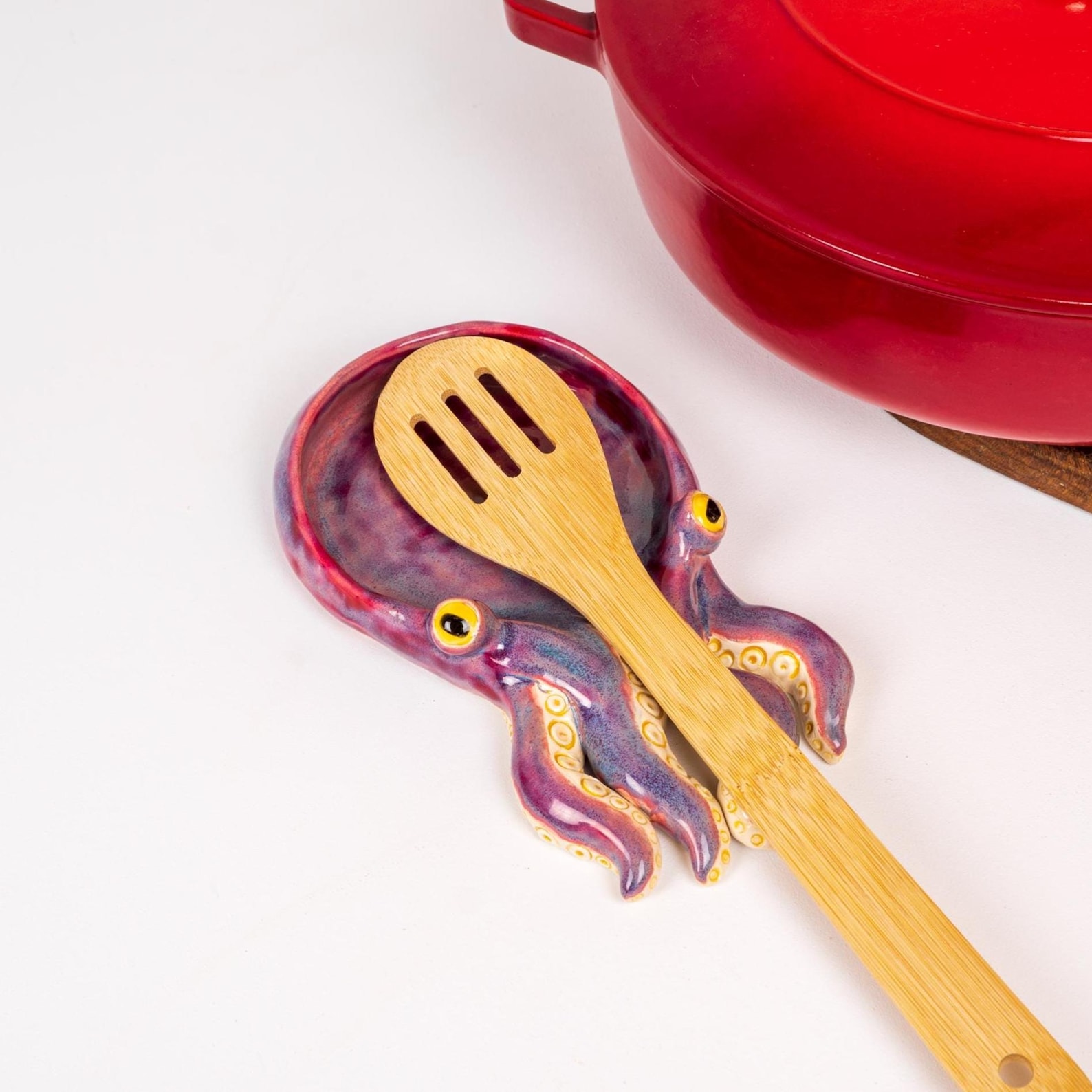 Octopus Spoon Rest, Kitchen Decor, Kitchen Gift, Ceramic Spoon Rest - Etsy