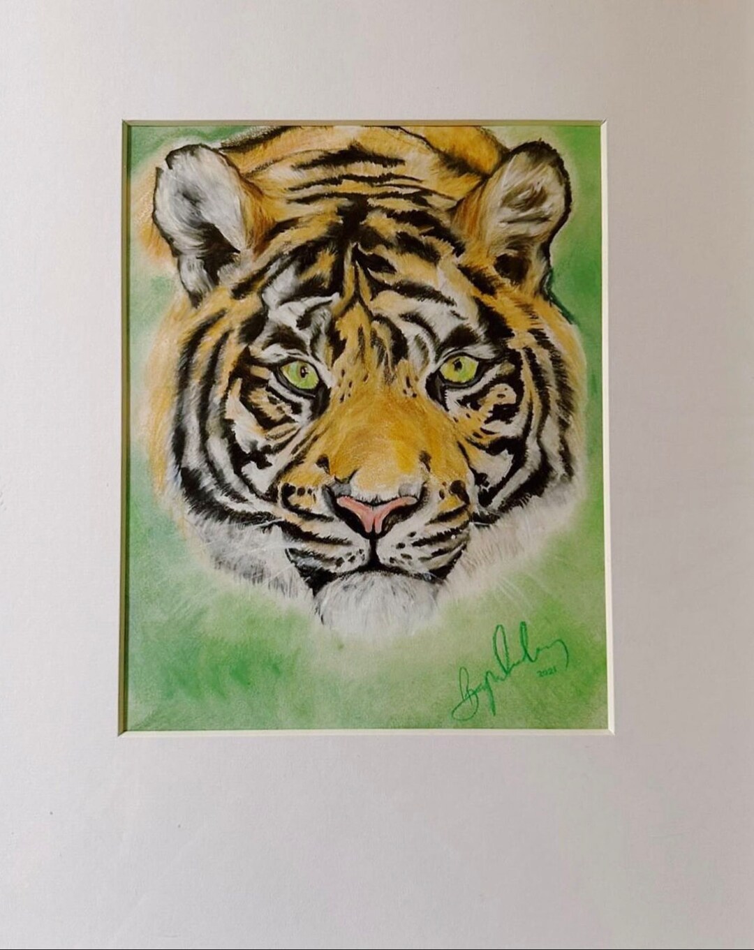 Original TIGER Drawing-wall Art - Etsy