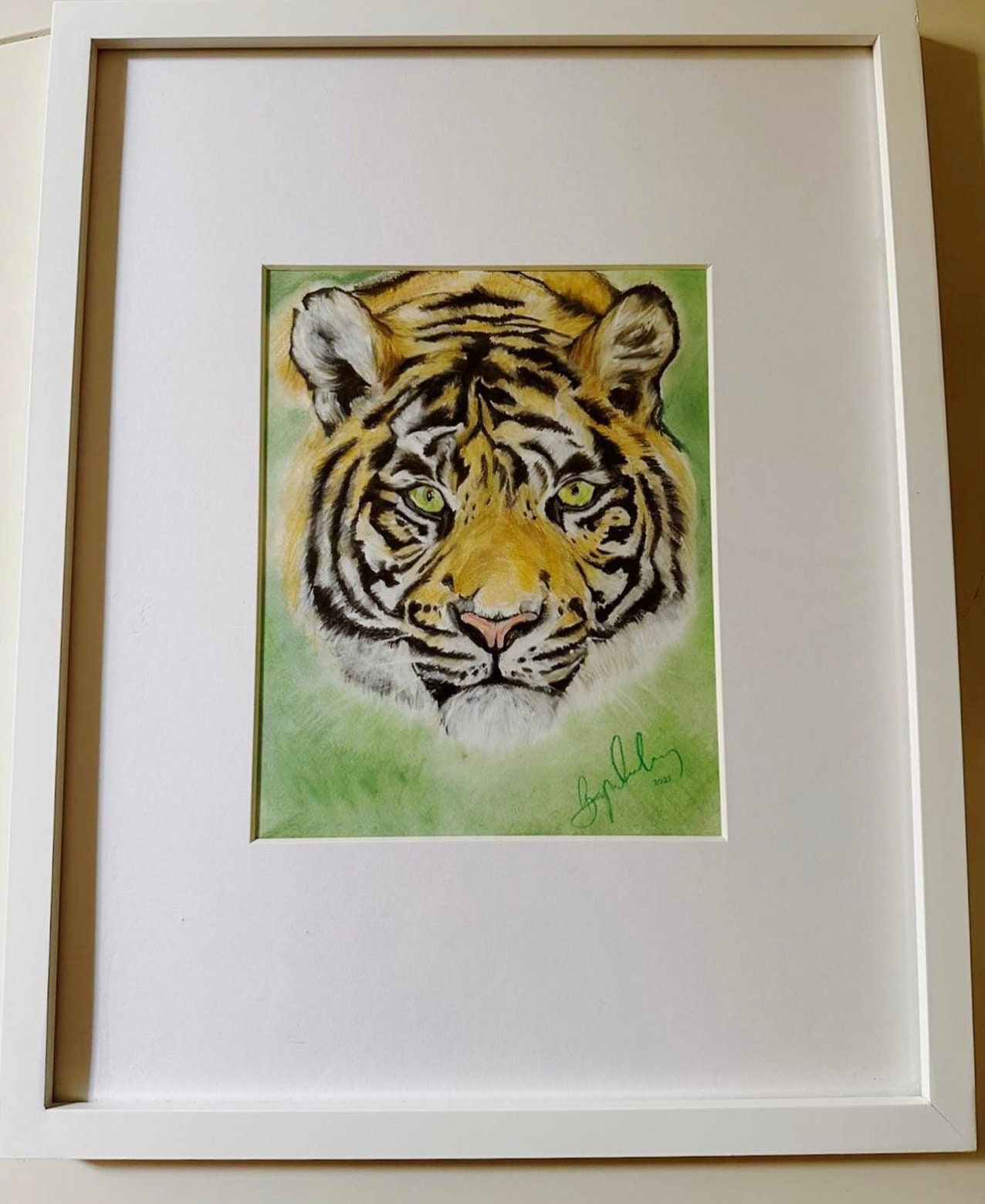 Original TIGER Drawing-wall Art - Etsy