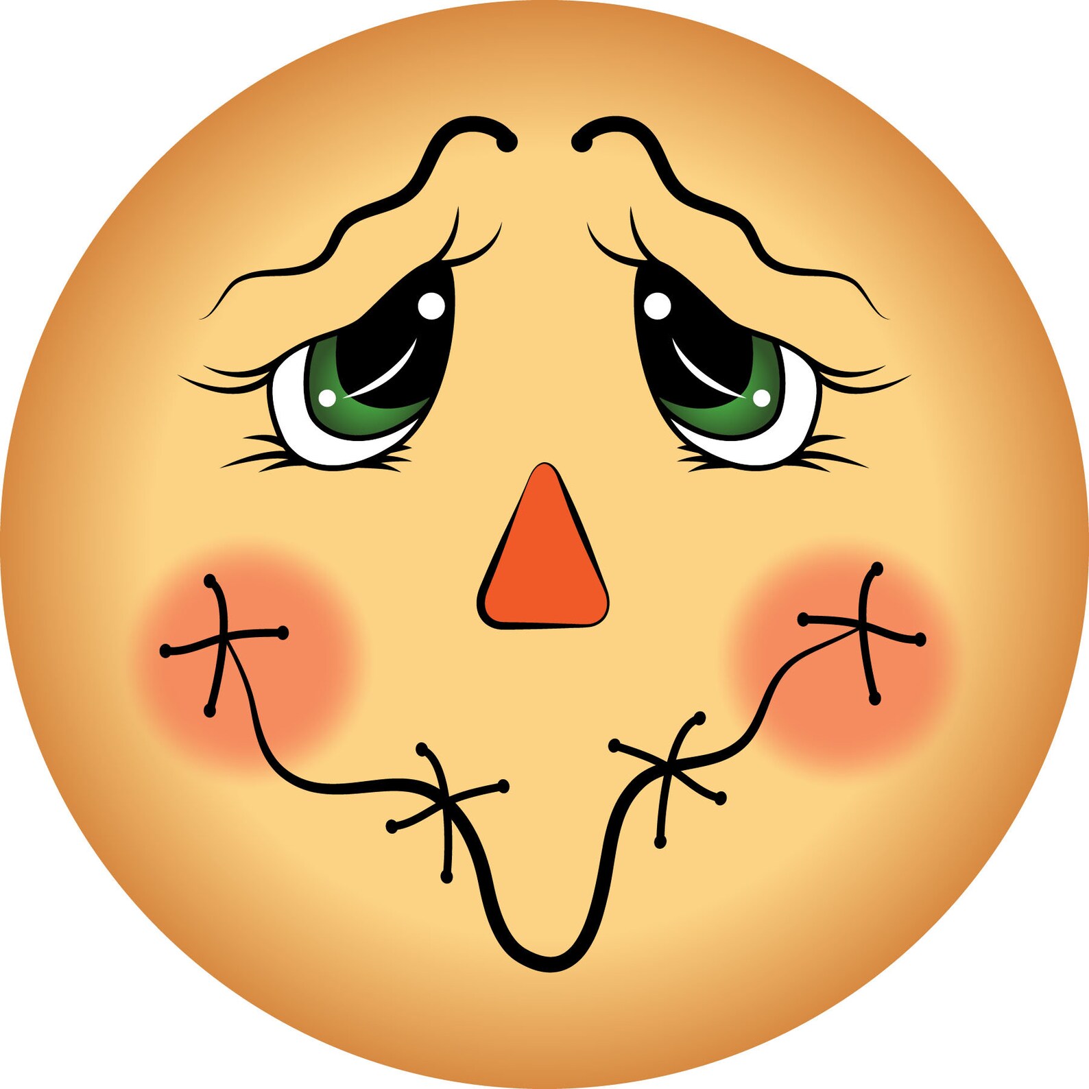 Fall Scarecrow Face 4 Sign Fall Decor Door Hanger Wreath - Etsy